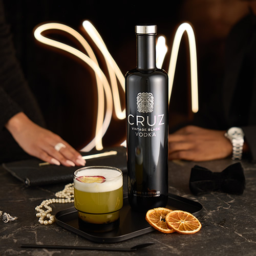 Cruz Vodka Logo Cruz Vintage Black Vodka 750ml | Norman Goodfellows